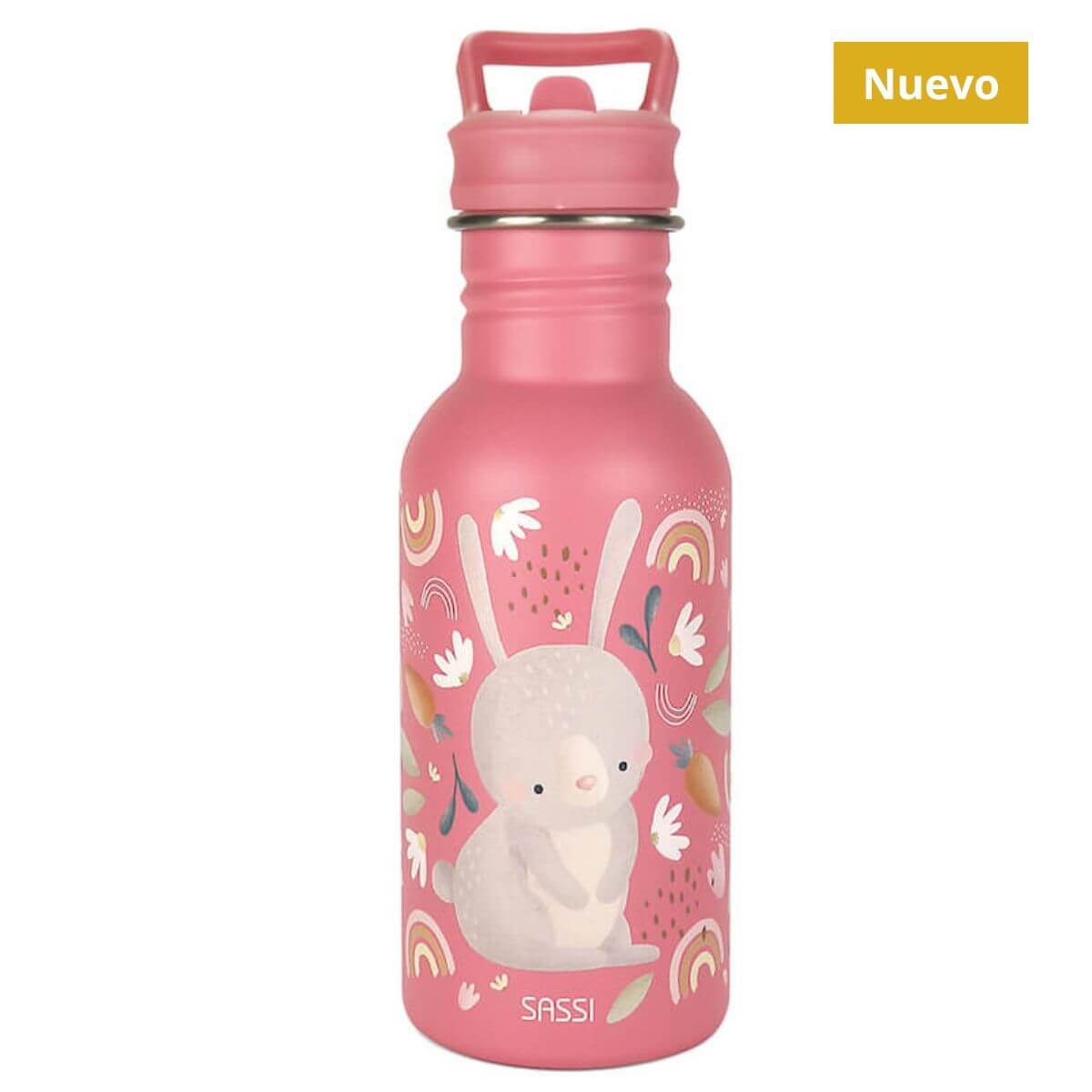Botella de acero inoxidable Conejo 500 ml | Sassi | Dractoys