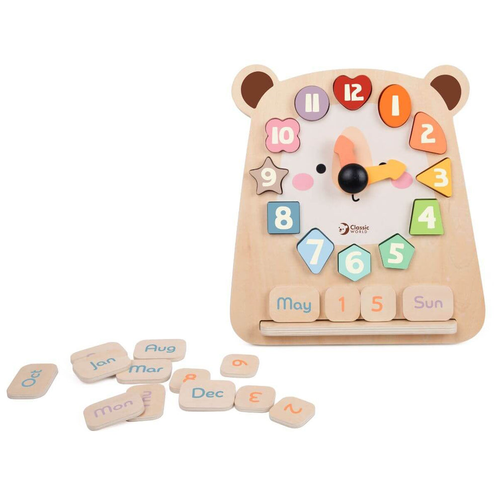 Reloj Tic-Tac Oso | Juguetes de madera | Classic World | Dractoys